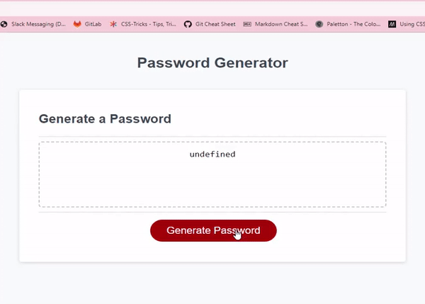 GitHub - LeesaM95/Password-Generator: Challenge 2 Password Generator